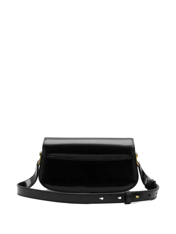 Ami Logo Plaque Shoulder Bag - Black
