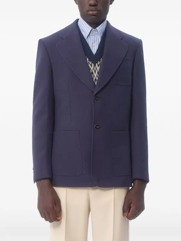 Valentino Garavani Single-breasted Jacket - Indigo