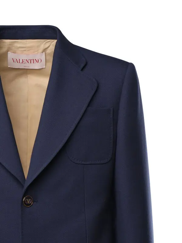 Valentino Garavani Single-breasted Jacket - Indigo