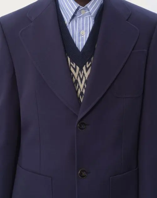 Valentino Garavani Single-breasted Jacket - Indigo