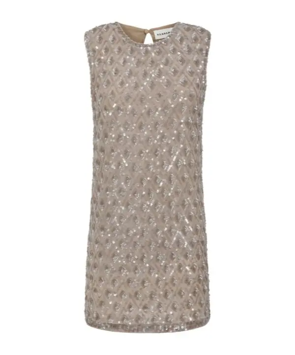 P.a.r.o.s.h Sequined Mini Dress - Stucco