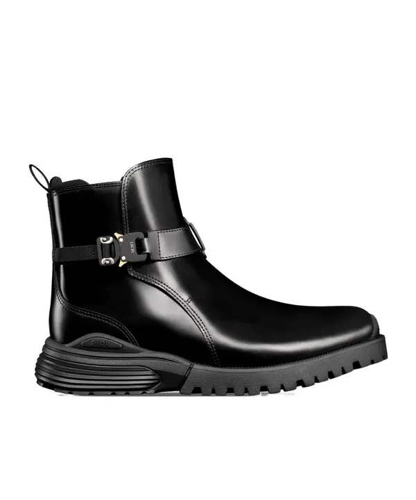 Dior Combat Jodhpur Ankle Boots With Buckled Strap