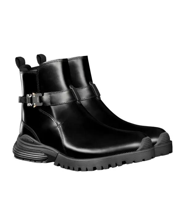 Dior Combat Jodhpur Ankle Boots With Buckled Strap