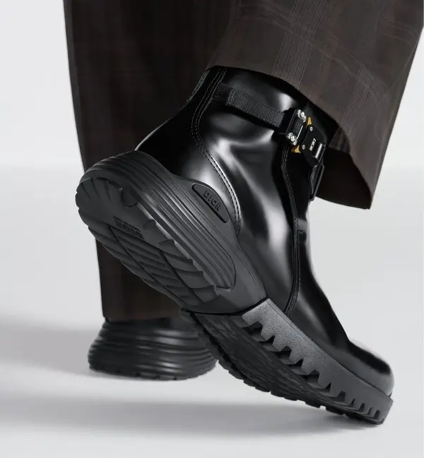 Dior Combat Jodhpur Ankle Boots With Buckled Strap