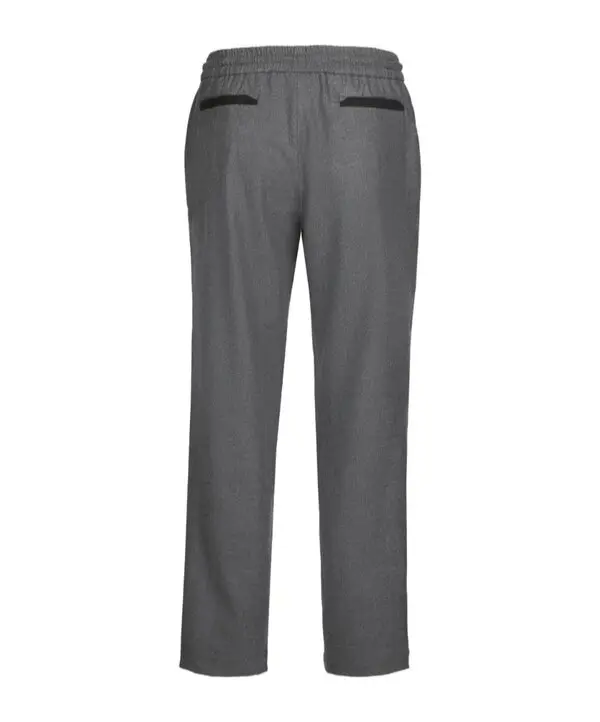 Sease Drawstring Wool Pants - Black