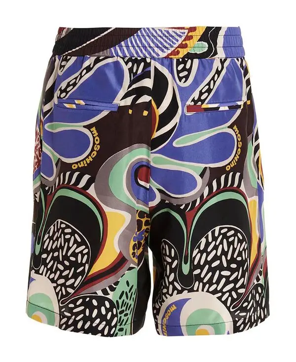 Moschino Psychedelic Print High-waisted Shorts