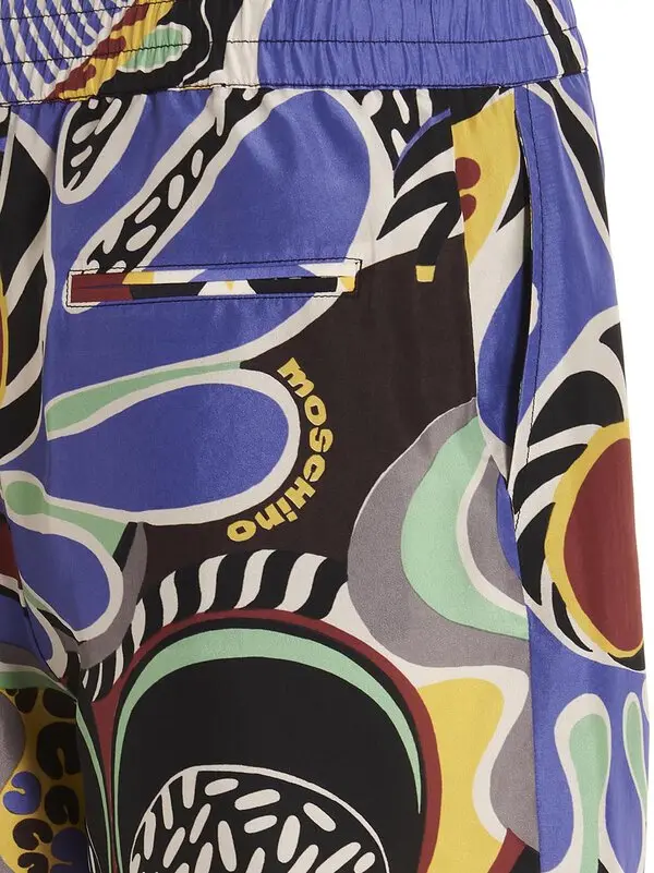 Moschino Psychedelic Print High-waisted Shorts