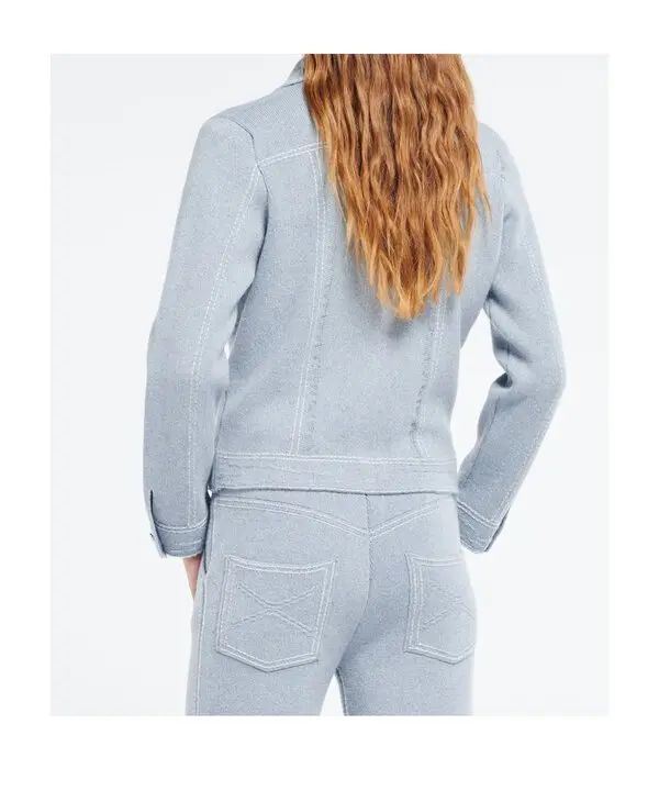 BARRIE Long-sleeved Casual Jacket - Blue