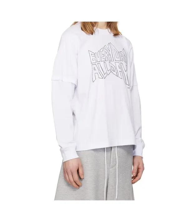 Sacai Printed Long-sleeved T-shirt