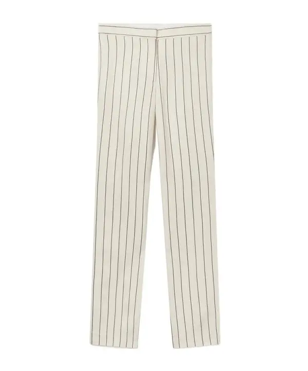 Stella McCartney Striped Tailored Trousers - White