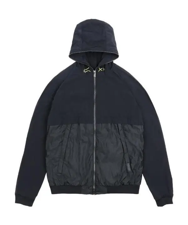 Emporio Armani Zip-up Hooded Jacket With Logo Detail