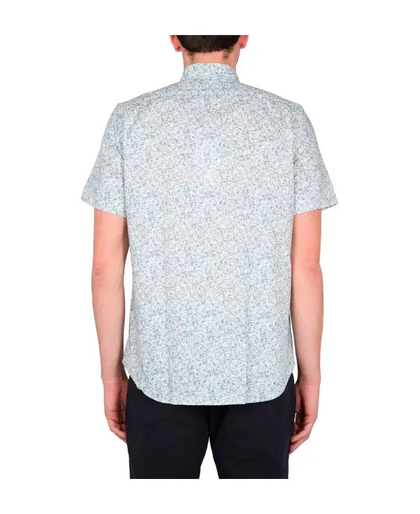 Paul Smith Graphic Printed Curved Hem Shirt