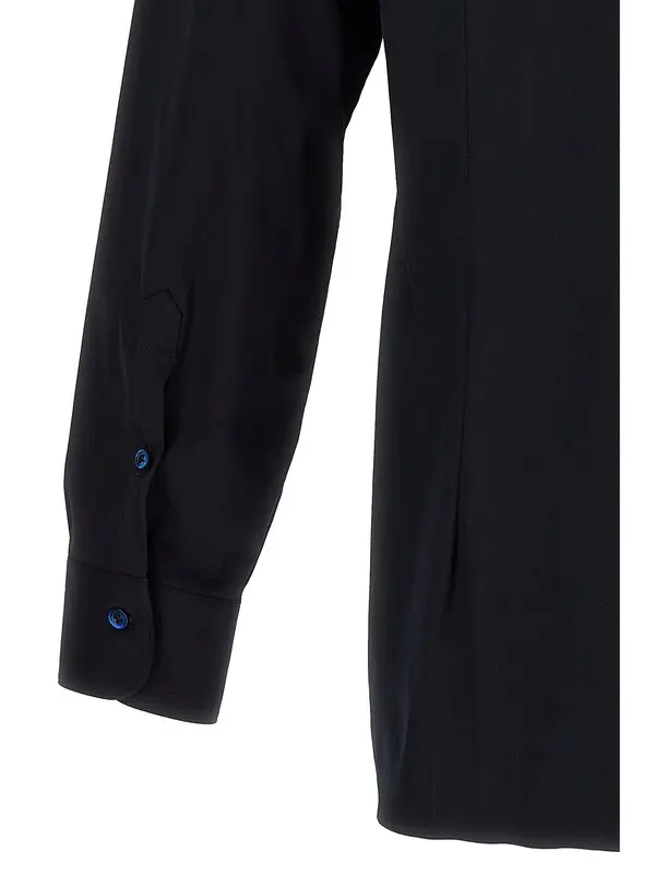 BARBA NAPOLI Lapel Long-sleeved Shirt - Black