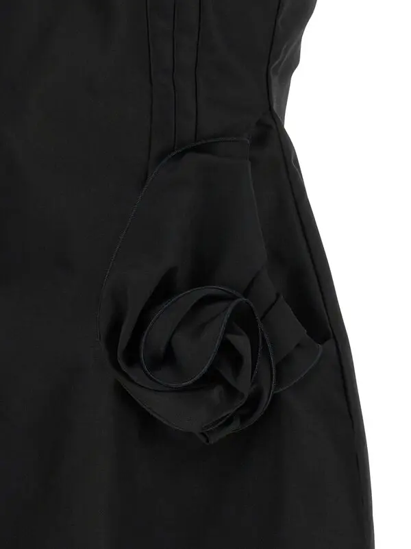 Magda Butrym Sleeveless Dress With Floral Embellishments