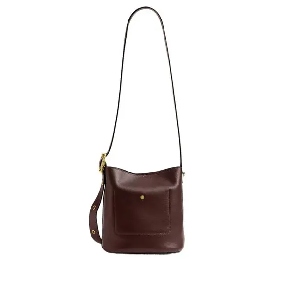 COACH Bleecker Strap Calf Leather Tote Bag - Brass/maple
