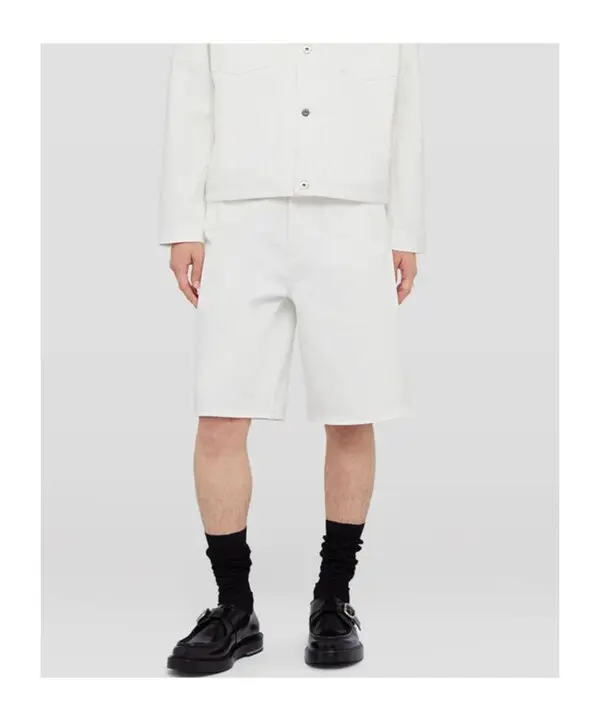 JIL SANDER Relaxed Fit Denim Shorts - Porcelain