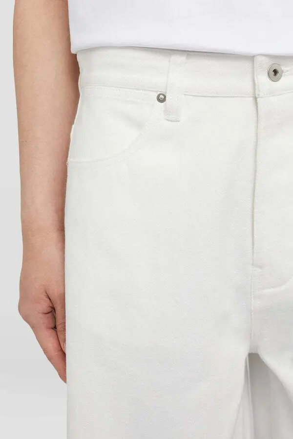 JIL SANDER Relaxed Fit Denim Shorts - Porcelain