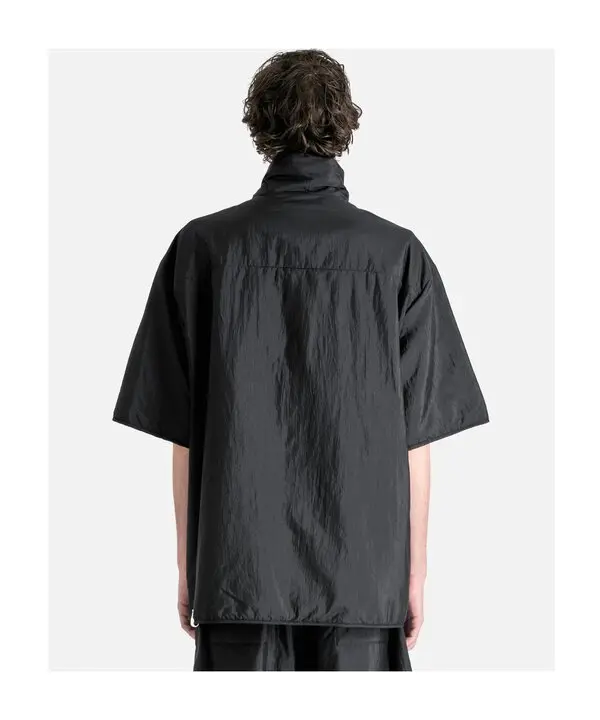 JIL SANDER Half Front Zip Padded Shirt