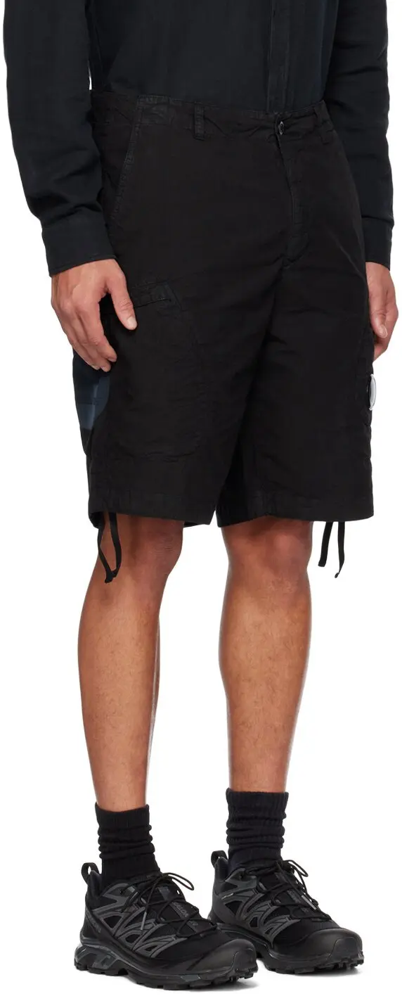 C.P. COMPANY Logo-patch Cotton Cargo Shorts