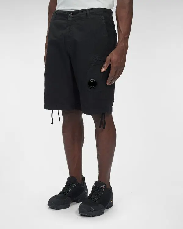 C.P. COMPANY Logo-patch Cotton Cargo Shorts