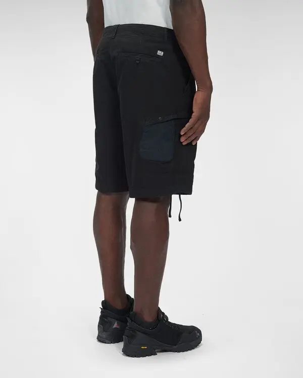 C.P. COMPANY Logo-patch Cotton Cargo Shorts