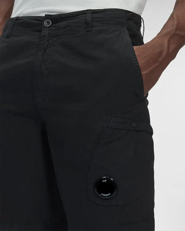 C.P. COMPANY Logo-patch Cotton Cargo Shorts