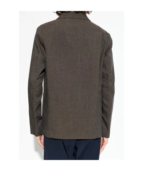 Paul Smith Micro Pattern Straight-cut Jacket - Black