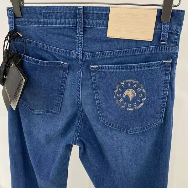 Stefano Ricci Logo Denim Trousers