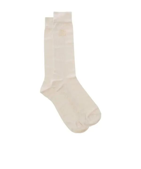 Givenchy Logo Embellishment Socks - Nude