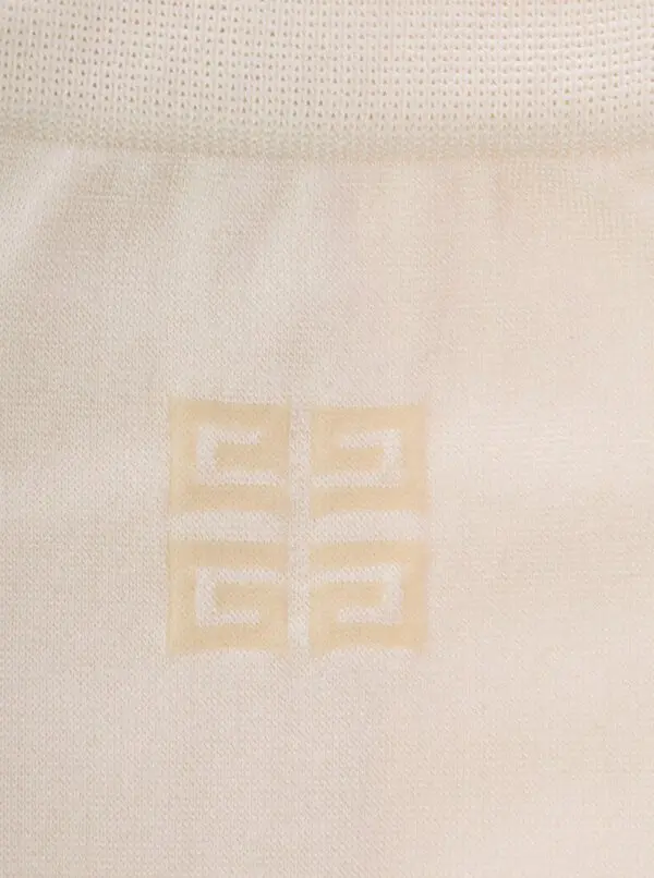 Givenchy 4g Motif Crew Socks - Nude