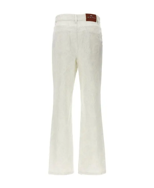 Etro Paisley Printed Cropped Jeans