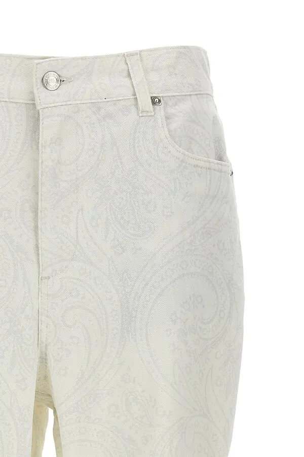 Etro Paisley Printed Cropped Jeans