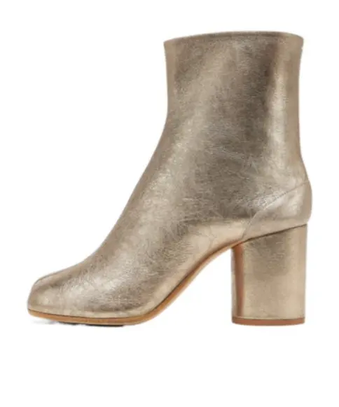 MAISON MARGIELA Tabi Ankle Boots - Gold