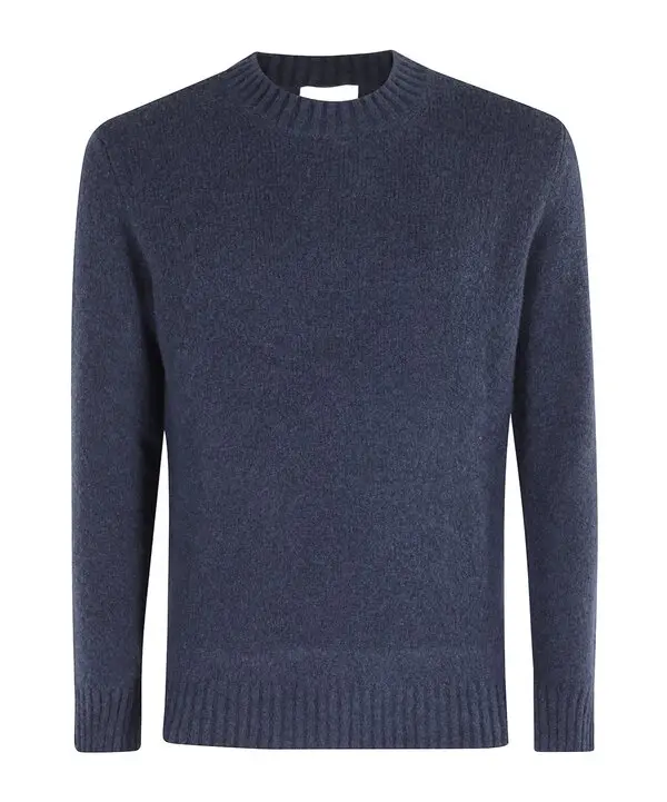 KANGRA Long-sleeved Crew Neck Sweater - Blue