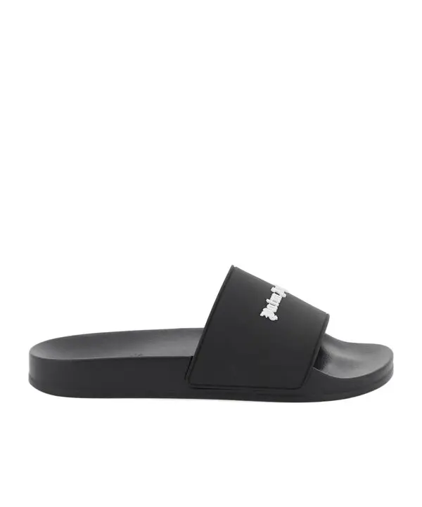 Palm Angels Logo Embossed Slides