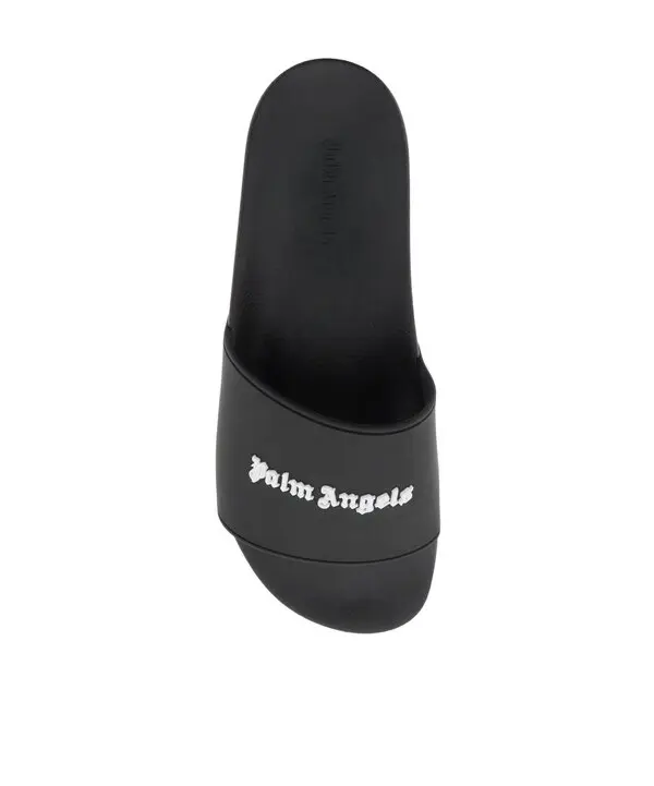 Palm Angels Logo Embossed Slides