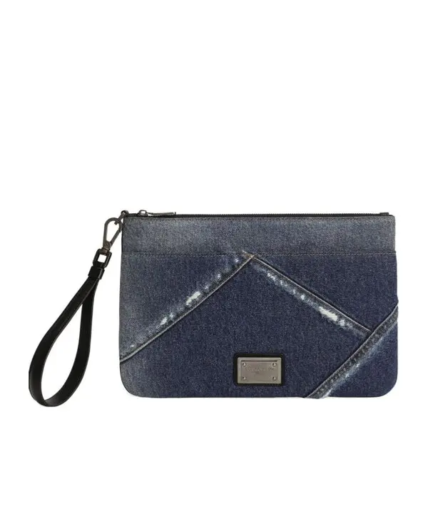 Dolce & Gabbana Logo Plaque Clutch Bag