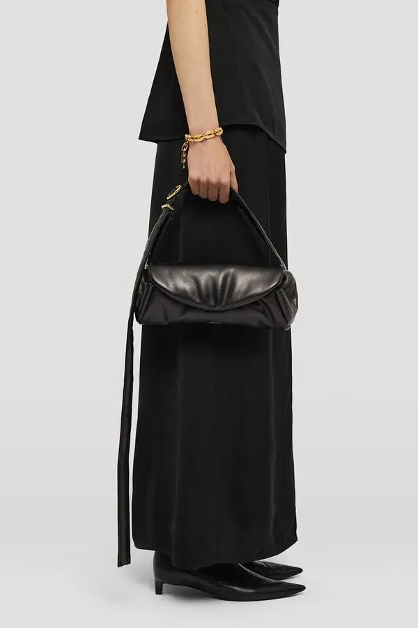 JIL SANDER Padded Shoulder Bag With Embossed Logo