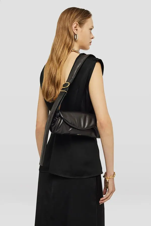 JIL SANDER Padded Shoulder Bag With Embossed Logo