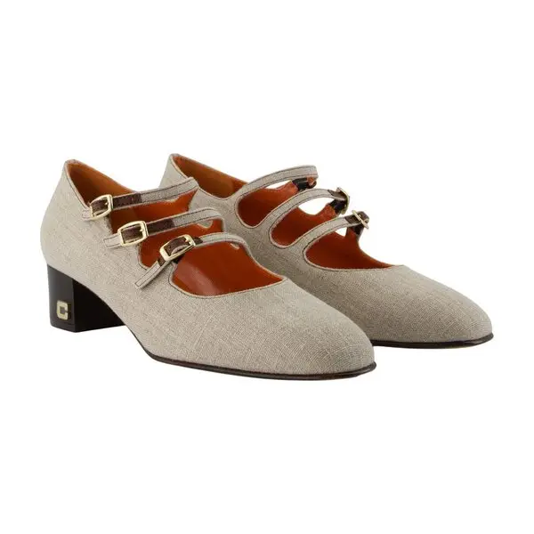 CAREL Kina Buckled Pumps - Nude