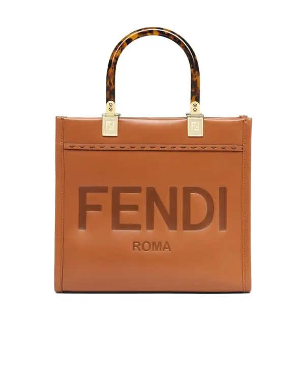Fendi Sunshine Small Top Handle Bag - Brown