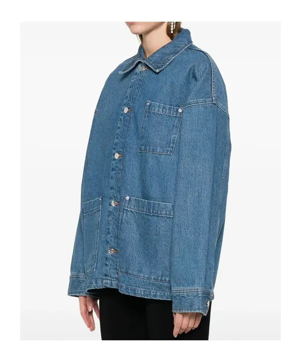 A.p.c. X Marc Jacobs Logo Embroidered Denim Jacket