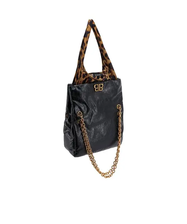 Balenciaga Small Shoulder Bag With Metal Chain