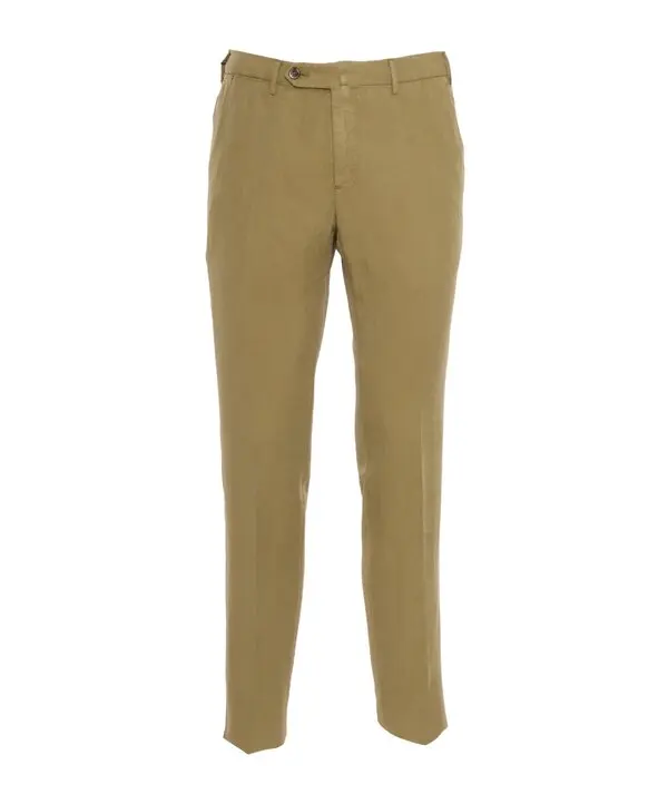PT TORINO Slim Stretch Gabardine Trousers - Brown