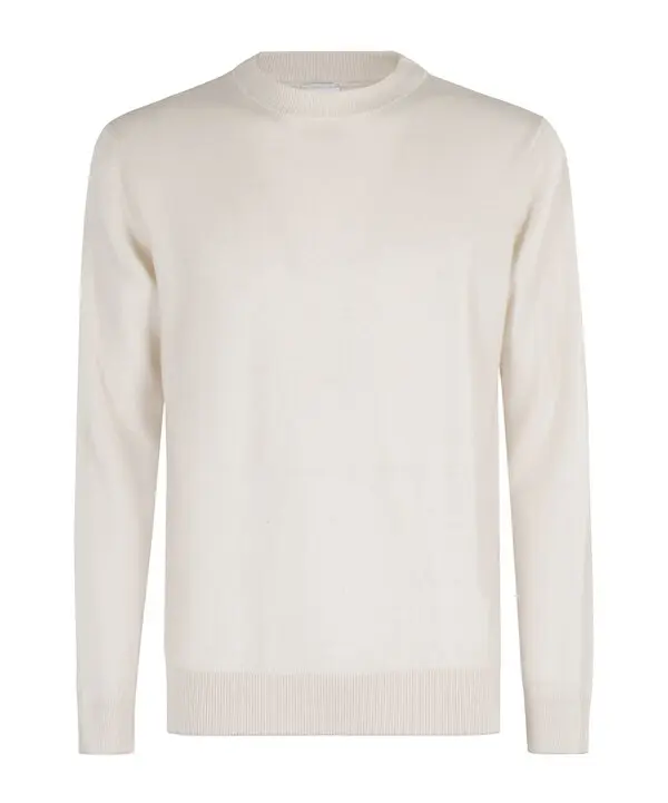 Eleventy Cashmere Crew-neck Sweater - White