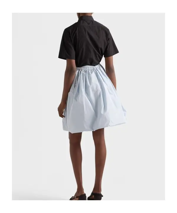 Prada Short-sleeved Poplin Shirt - Black