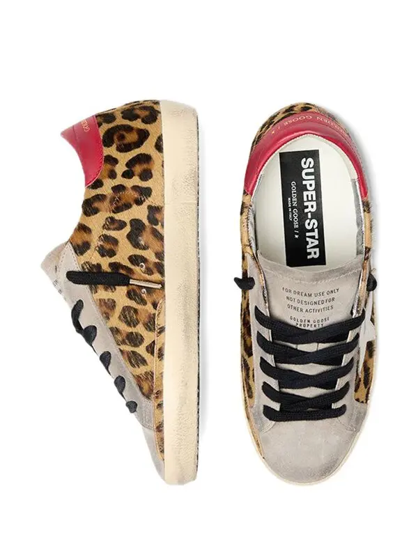 GOLDEN GOOSE Super Star Print Sneakers - Nude