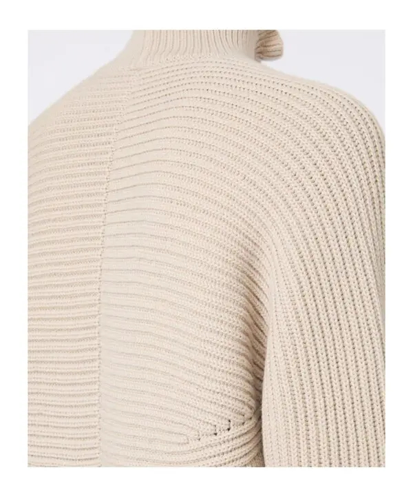 Max Mara Ribbed-knit High-neck Sweater