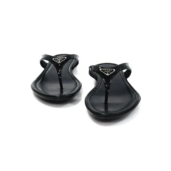 Prada Round Toe Flip Flops