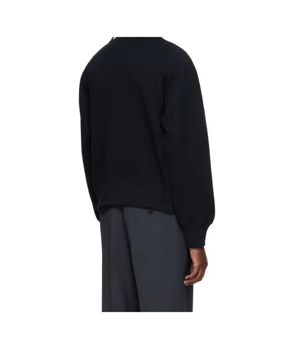 Sacai Long Sleeve Crewneck Sweatshirt - Black